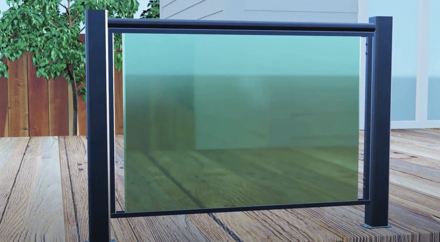 ALUMIGUARD MFG | Installation steps of the Glass Railing Wood Floor