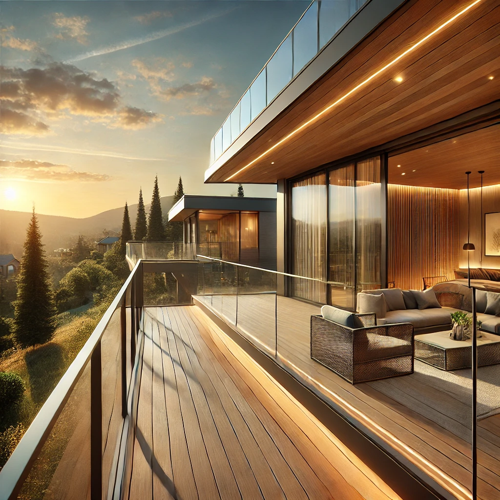 Glass Handrail Balcony - ALUMIGUARD MFG