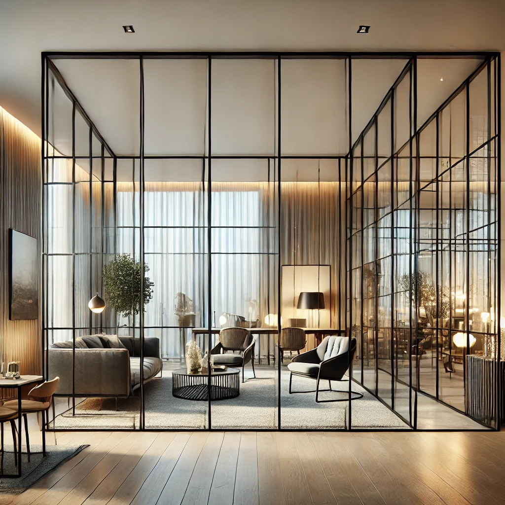Modern Glass Room Dividers All Over GTA - ALUMIGUARD MFG